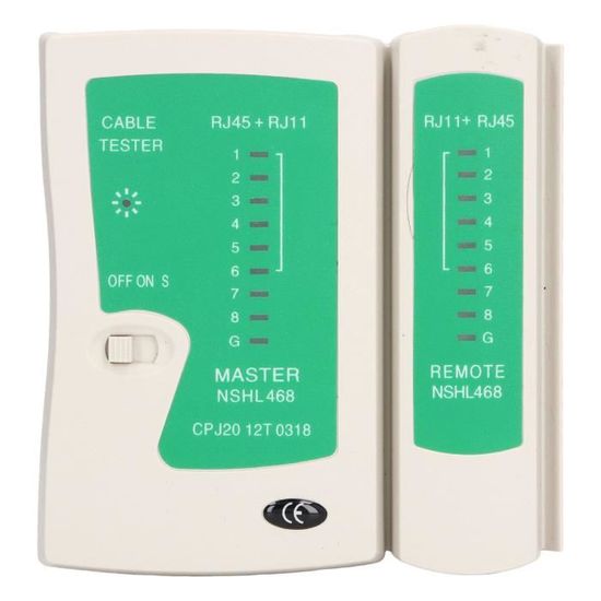 ZJCHAO testeur RJ45 Testeur de câble réseau RJ11 RJ45 outil de ...