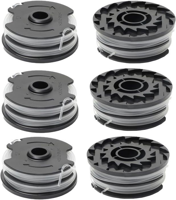 Bobine Fil Coupe Bordure,6Pcs Φ1,66 Mm 4 M Bobine De Rechange Compatible avec LIDL Parkside Akku ...