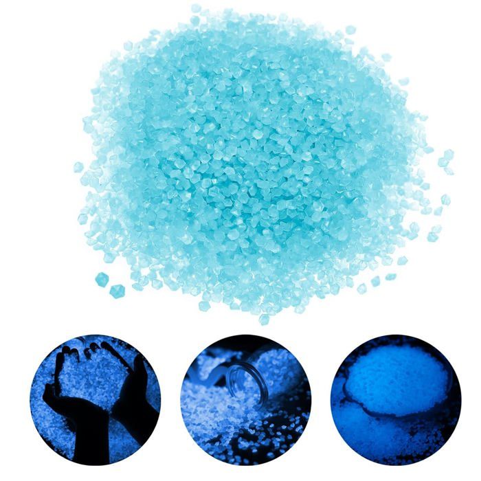 10000 Pièces Lumineux Cailloux Decoratif Bleu Gravier Aquarium ...