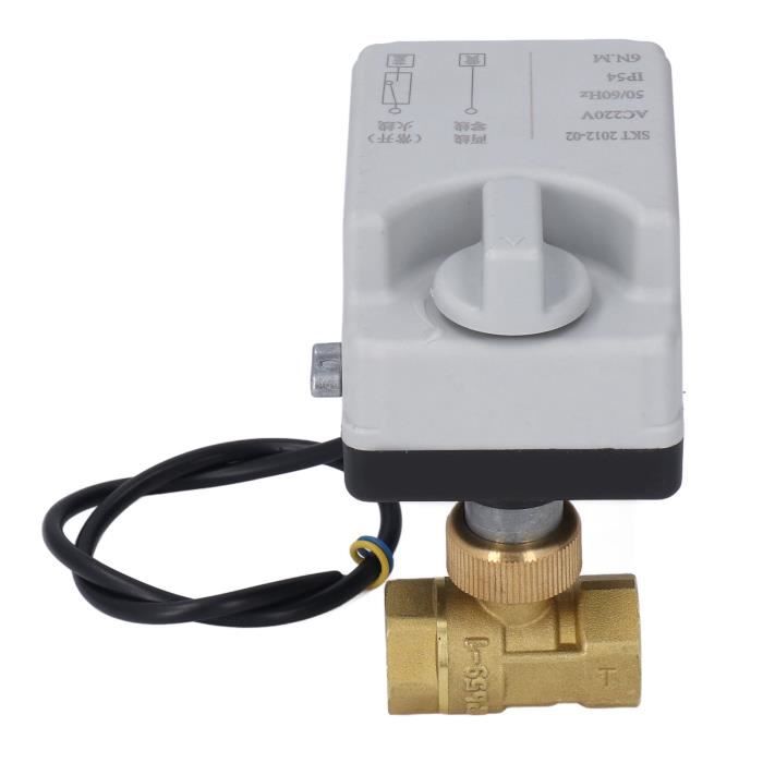 Vanne à bille motorisée Vanne à boisseau sphérique motorisée électrique 2 voies normalement ...