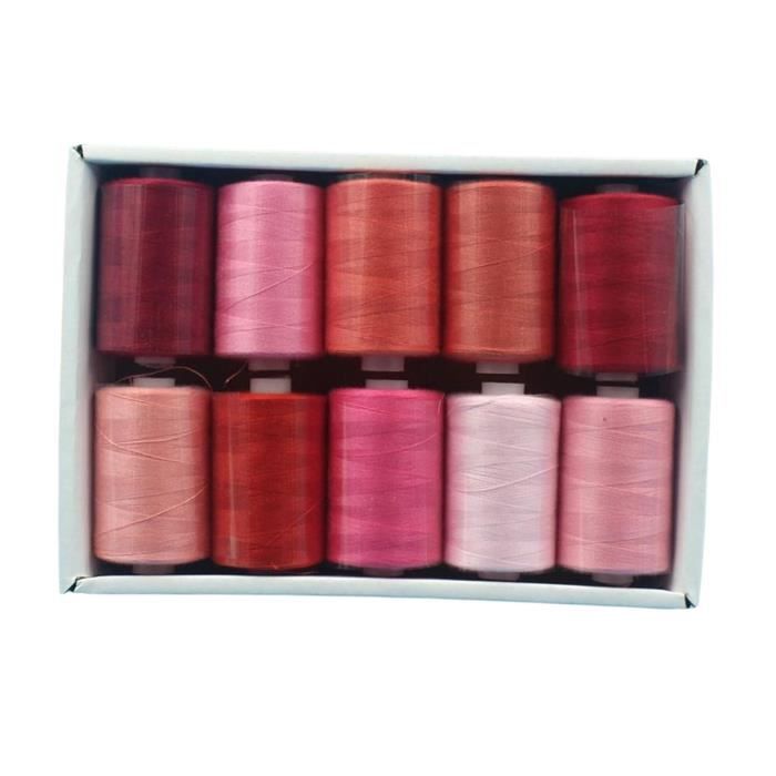 Ensemble de fils à coudre 10 pièces kit de fils en polyester tout usage ...