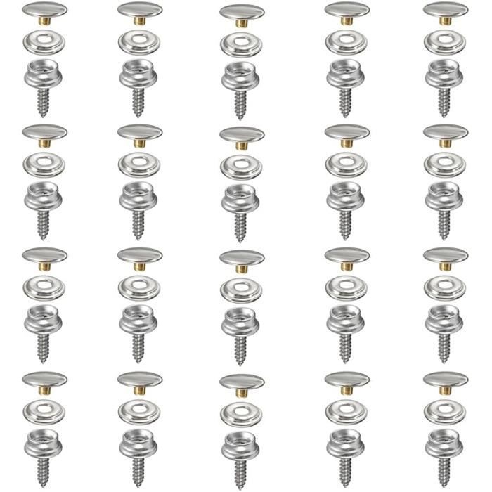 Bouton Pression À Visser 20 Pièces Snaps Fastener Vis Bouton Pression ...