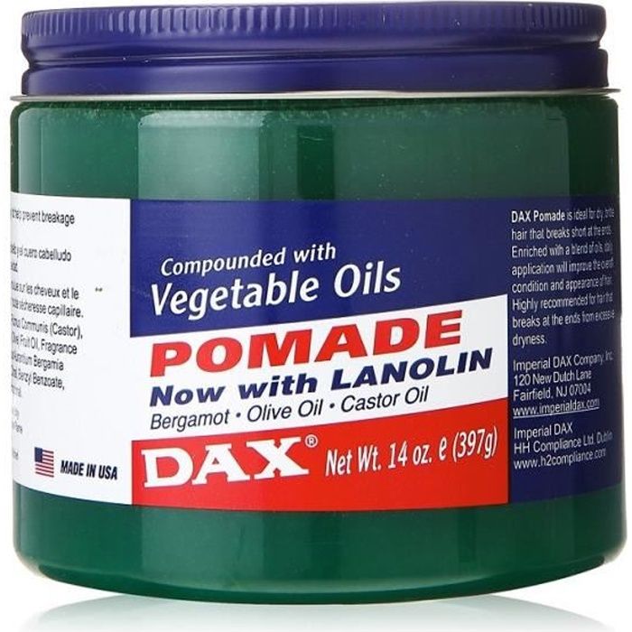 DAX Pommade pour cheveux secs vegetable oils 397g - Cdiscount Au quotidien