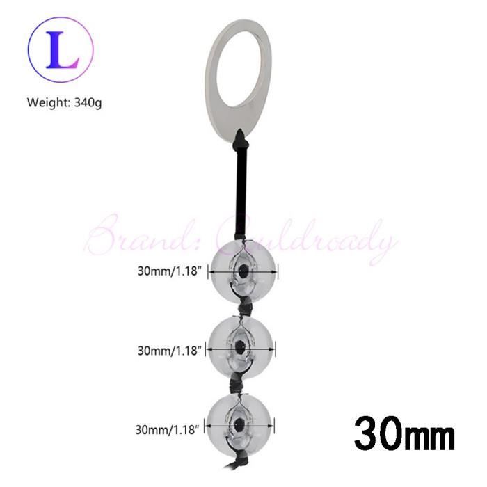 (B 30mm 3 Balls)Billes de Geisha en métal, boules vaginales, boule de ...