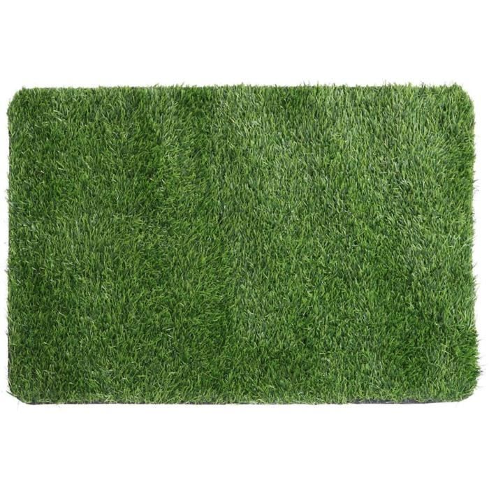 Vosarea Cesped artificiel Paillasson herbe synthétique entrée tapis de bienvenue tapis gazon ...