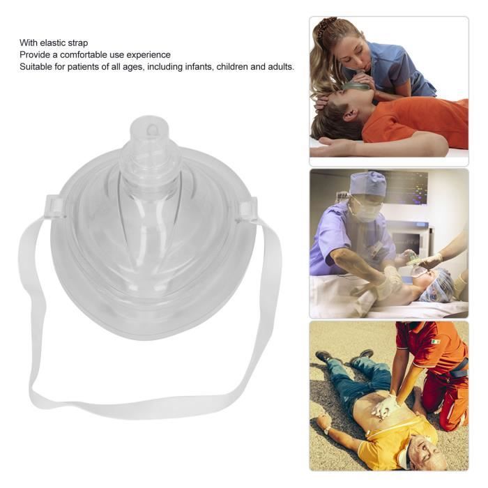 Couverture faciale de réanimation cardiopulmonaire CPR Face Shield ...