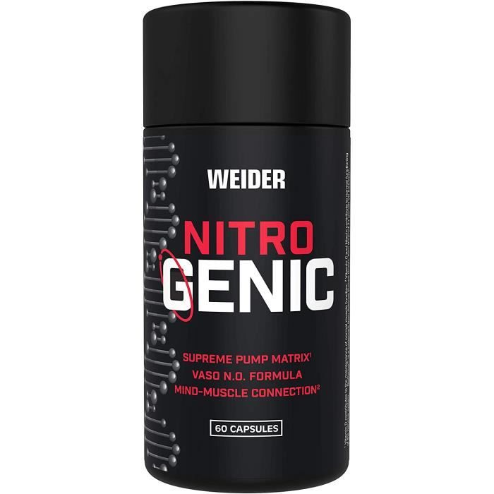 NitroGenic PreWorkout Pump Capsules mit ViNitrox Vaso6 ohne Koffein 60 ...