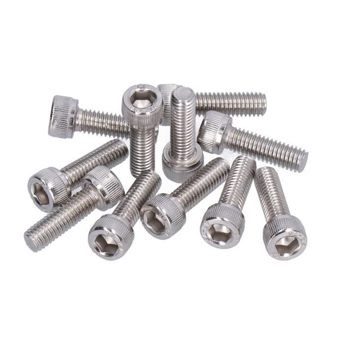 Vis à tête creuse hexagonale (M6*20)Boulons à Vis M6 30 Pièces Vis à ...