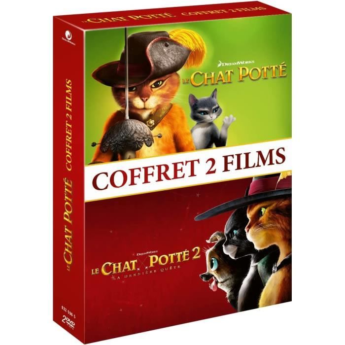Coffret DVD : Les deux dessins animés Le Chat potté + le chat Potté 2 ...