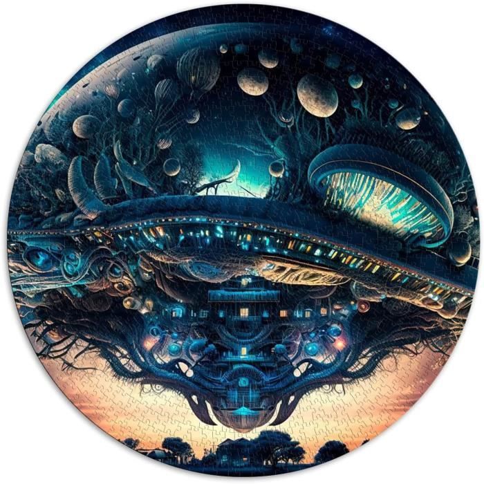 Puzzle 1000 Pièces Pour Adultes Vaisseau Spatial Extraterrestre Sur Des ...
