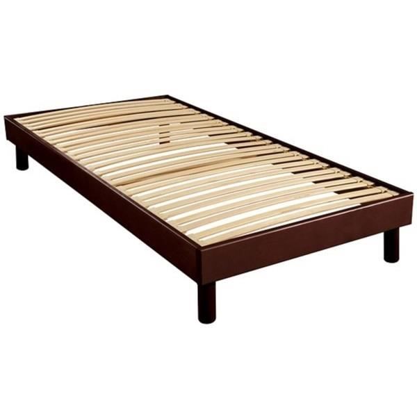 Sommier kit 90x190 cm wenge - Cdiscount Maison