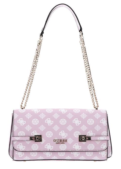 GUESS Sac à épaule bandoulière rose blanc pour femme Loralee ...
