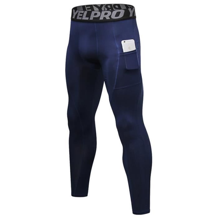 Pantalon Homme de Compression Collant de Sport Entraînement Stretch ...