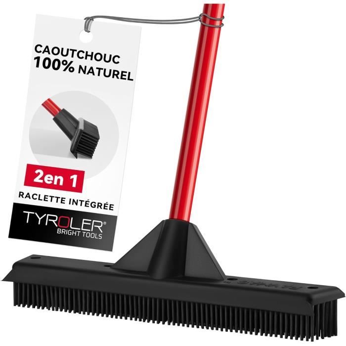 Tyroler Balai Raclette En Caoutchouc À Tête 33 Cm Et Manche 140 Cm ...