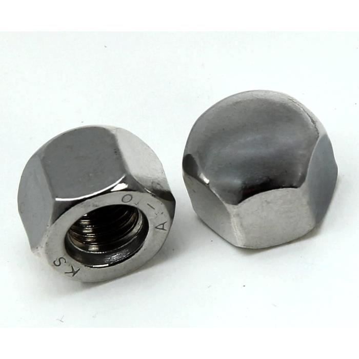 ® Ecrou Borgne Inox M6 (Din 917) | Ecrous Borgne Hexagonal En Acier Inoxydable A4 V4A | Ecrou ...