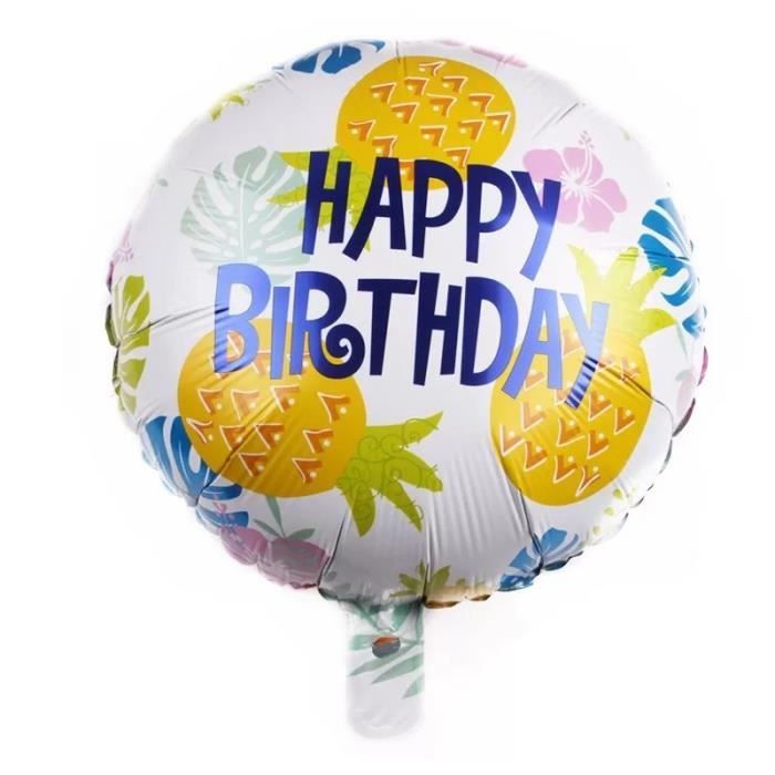 BALLON DECORATIF,Vert menthe--Ballon Rond à Air en Aluminium Joyeux Anniversaire, Décorations de ...