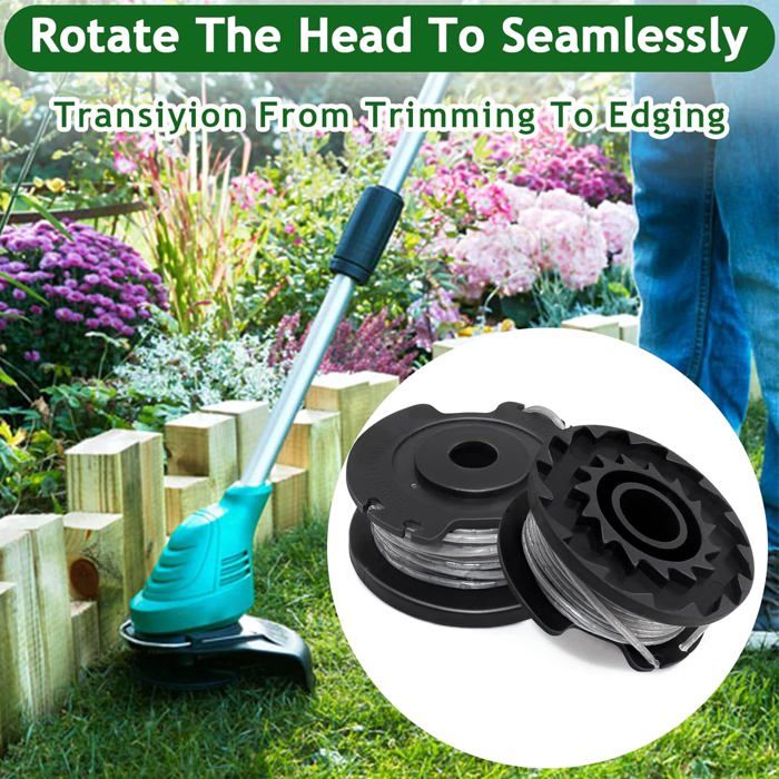 Lot de 9 bobines et fil de rechange pour débroussailleuse Bosch EasyGrassCut 18 23 26 18-230 18 ...