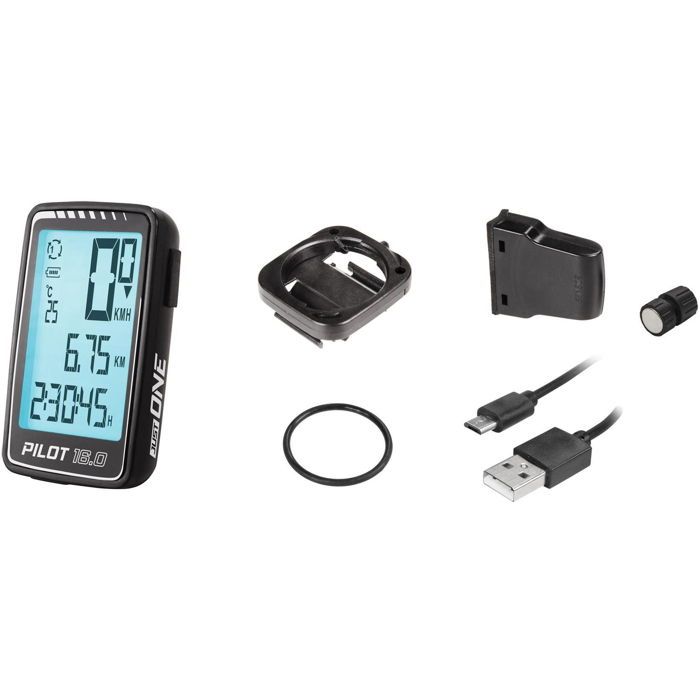 Compteur de vélo - ONE - One Pilot 16.0 ATS - Sans fil - Écran ...