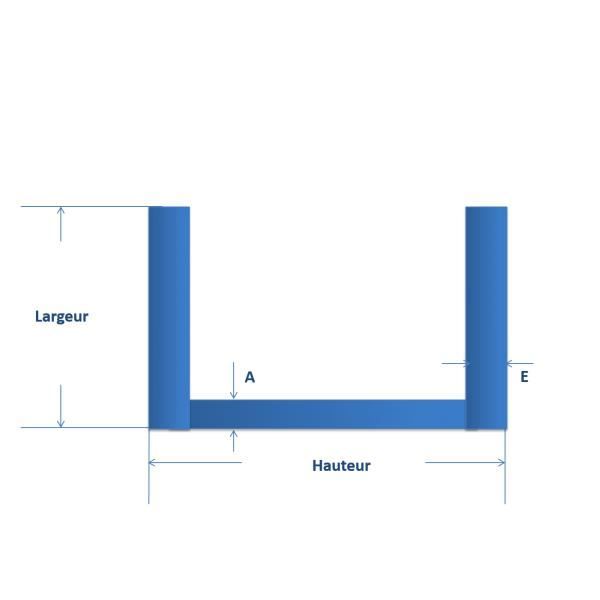 Poutre UPN 160 Longueur en metre - 2 metres, Sections en mm - 160 mm - Cdiscount Bricolage