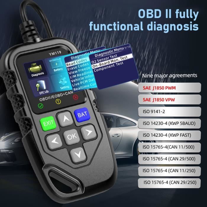 Outil de Diagnostic Voiture OBD Scanner MIOLOE Lecteur de Code d’Erreur ...