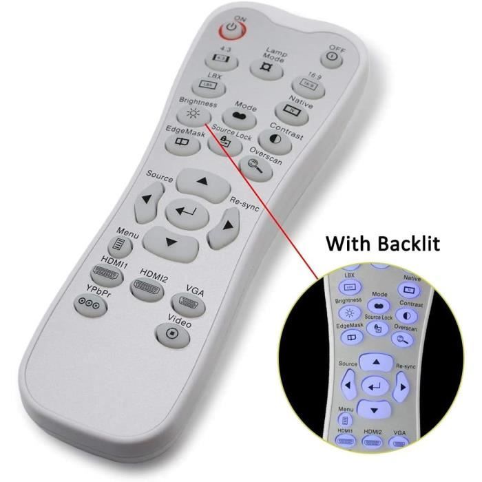 Nornward Br-3042B Télécommande Pour Optoma Hd180 Hd200X Hd67 Hd20 ...