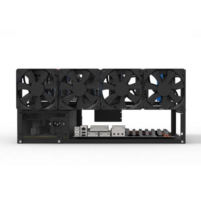 ZHU Mining Chassis pour Rig de Minage - Mining Rig Up jusqu'à 6 GPU ...