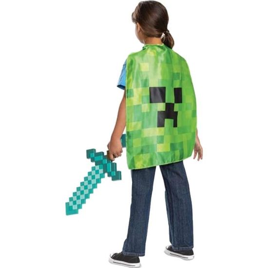 Déguisement Minecraft - DISGUISE - Épée + cape Creeper - Costume Halloween et carnaval ...