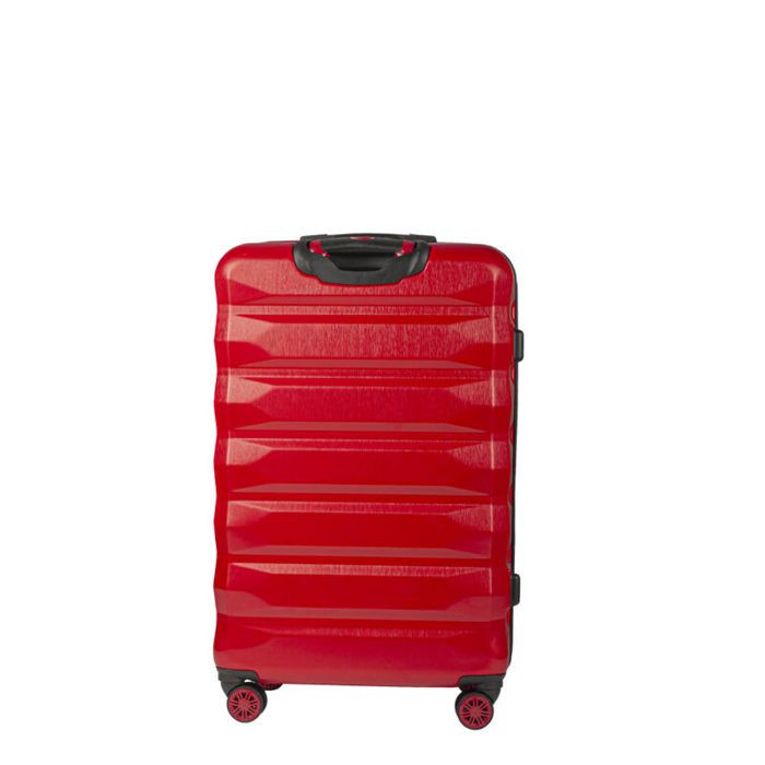 Valise rigide 65cm Nice - BEMON - Rouge - ABS - 4 roues - TSA - 62/69 L