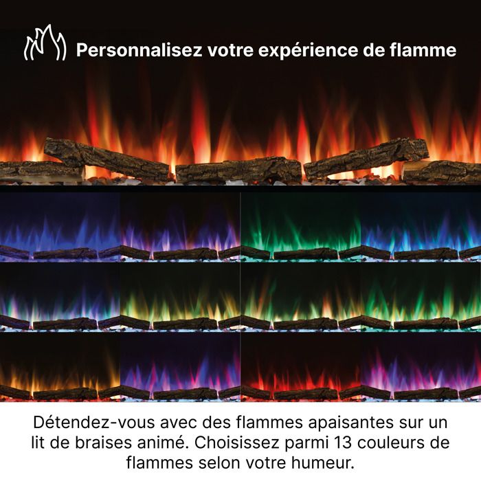 Dimplex - Sense 60" - Cheminée électrique avec chauffage murale ...