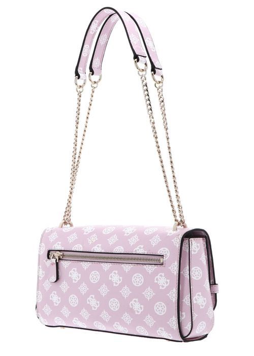 GUESS Sac à épaule bandoulière rose blanc pour femme Loralee ...
