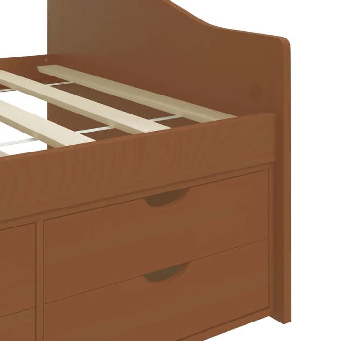 Haut de gamme - Lit de repos 3 places - VIDAXL - sans matelas - bois de ...