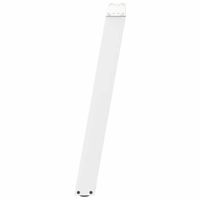 VidaXL Pieds de table console en U, 2 pièces, blanc, 28 x (72-73) cm ...