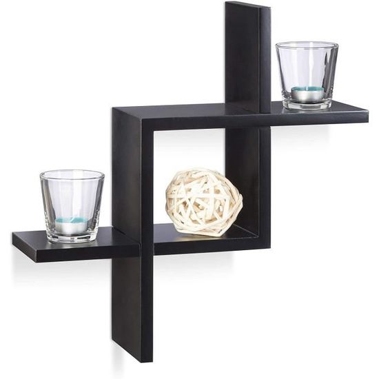 Étagère cube carré tablette flottante murale MDF compartiment assemblé ...
