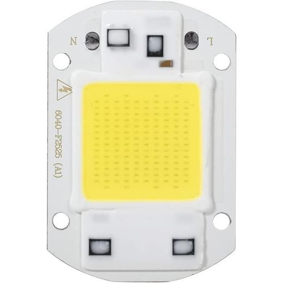 Lampe À Puce Led, Puce Cob Led Rectangulaire,1Pcs 220V 30W Blanc Haute Puissance Projecteur Led ...