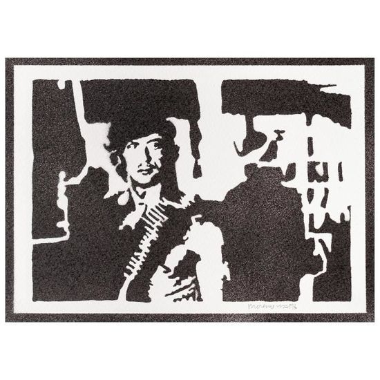 Authentique Graffiti Fait A La Main Rambo Film Poster Affiche Handmade ...