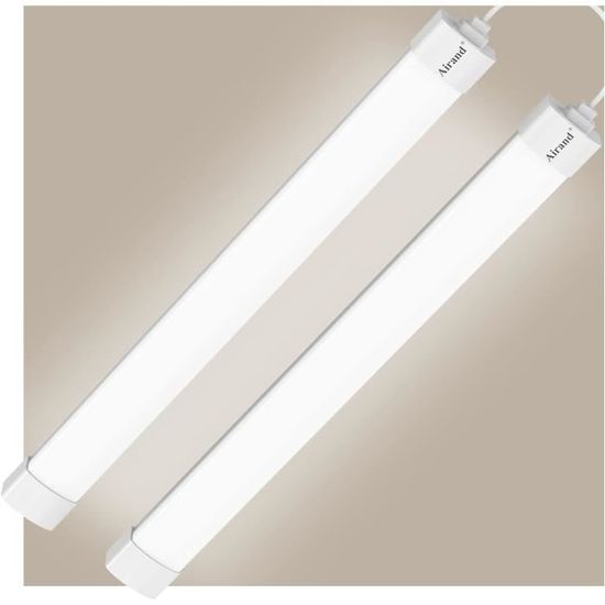 2 X Neon Led Barre 60 Cm Reglette Led Tube 18W 1800Lm Luminaire Atelier ...