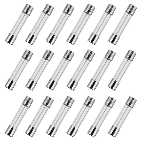 BOJACK 6x30 mm 1,5 A 250 V 0,24x1,18 pouces F1.5AL250V 1,5 amp 250 Volts Fusibles en verre à ...