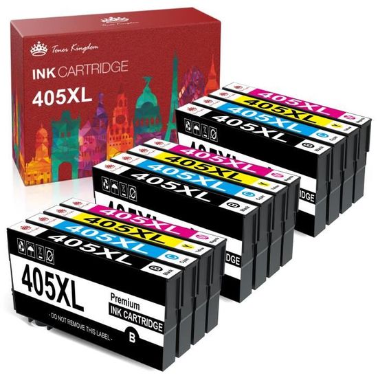 TONER KINGDOM 405 XL 12 Cartouches d'encre Compatibles avec Epson 405XL ...