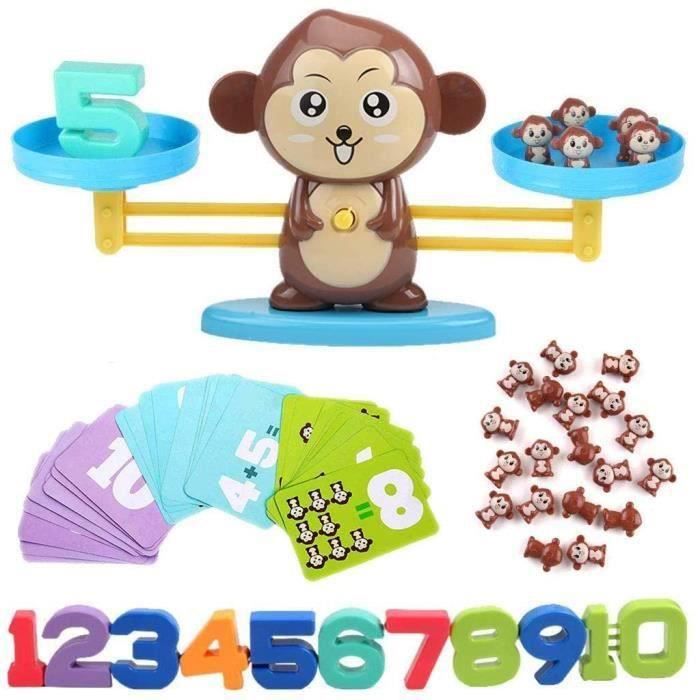 Jeu de Balance de Singe Apprentissage des mathématiques Jeu Mathematic ...