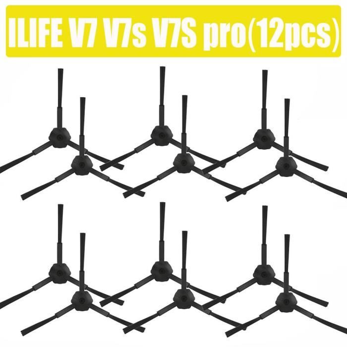 12 pcs - ILIFE V7-V7s-V7S pro, pièce de rechange pour aspirateur robot, brosse principale ...