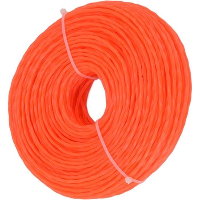 Fil de débroussailleuse, Fil de débroussailleuse en Nylon 3,0 mm 85 m pour tondeuses à Gazon de ...