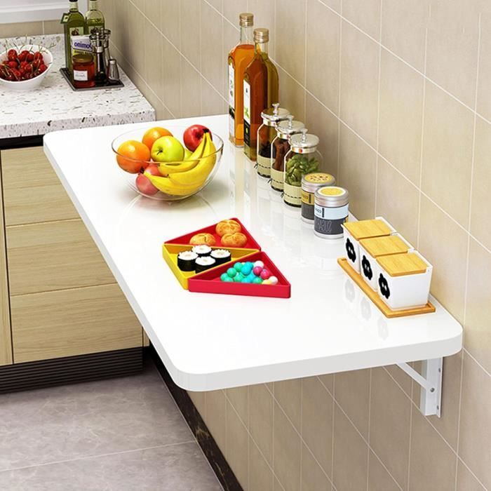 Table De Cuisine Fixee Au Mur