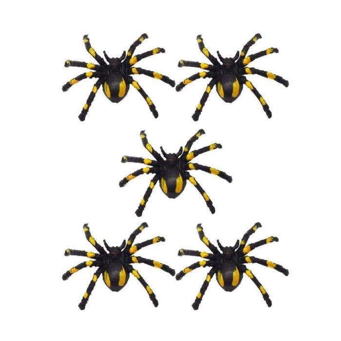 Araignées en Plastique - Halloween - 5 pièces/Ensemble - Farce réaliste ...