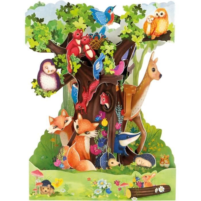 Carte Swing, Carte De Voeux Pop Up 3D - Animaux De La Forêt - Pour ...