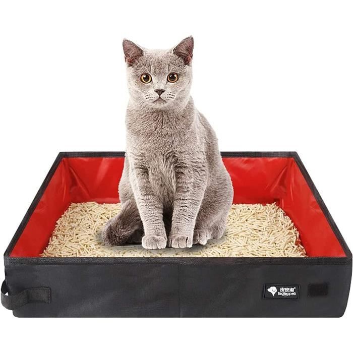 Litière Portable pour Chats,Bac à litière Pliable pour Chat,Boîte ...