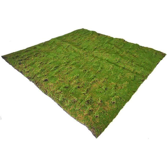 1x1m Gazon Synthétique Paysage Tapis Gazon Facile À Nettoyer Pelouse ...