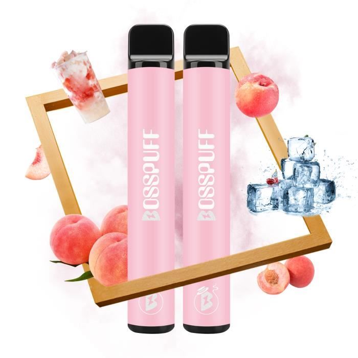 Cigarette Electronique Jetable, BOSSPUFF 600 Puff Avec Nicotine 0.9% ...