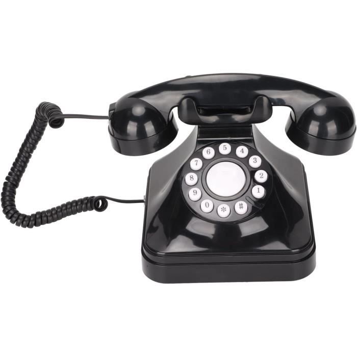 Téléphone Rétro,Téléphones Fixes Multifonctions Filaires Avec Touches ...