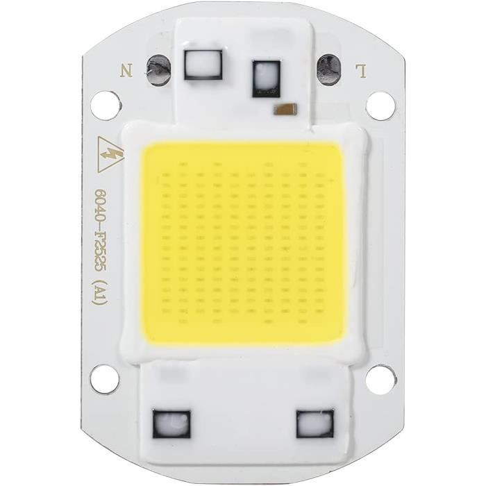 Lampe À Puce Led, Puce Cob Led Rectangulaire,1Pcs 220V 30W Blanc Haute Puissance Projecteur Led ...