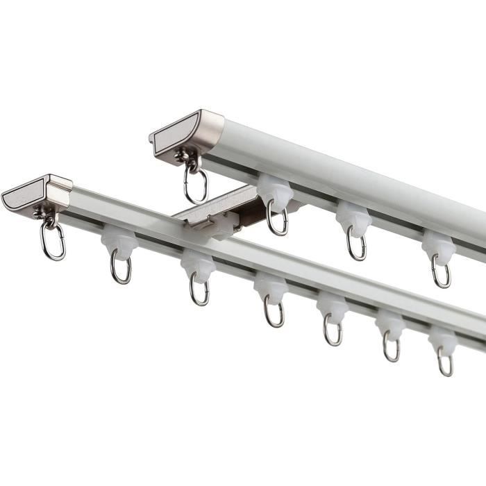 Rail De Plafond Pour Rideaux, Double Voie Conjointe Ultra-Mince De 9 Mm ...